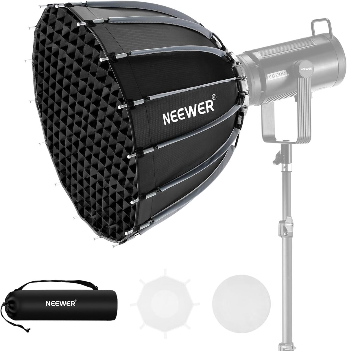 Test de la softbox NEEWER 22'' NS55P : éclairage vidéo continu et ...