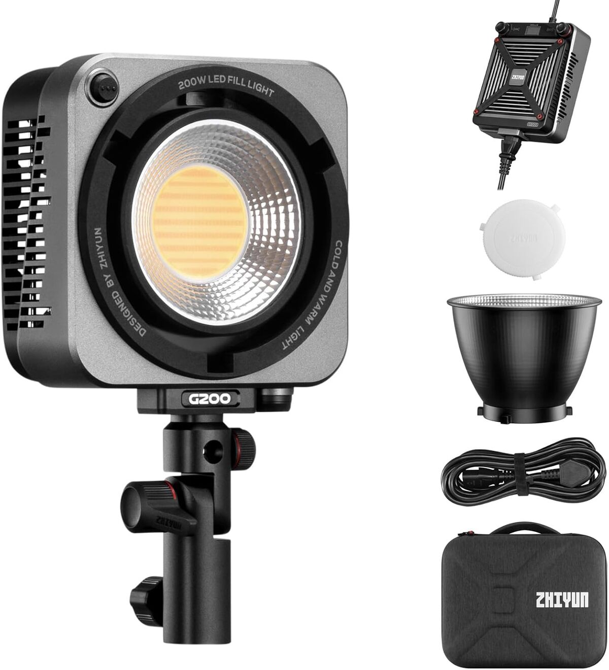 Test : zhiyun Molus G200, lumière LED vidéo 200W