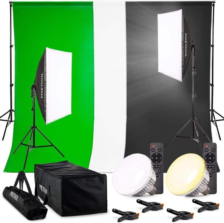 Test du kit studio photo PIXETOOL : éclairage, fond vert et softbox ...